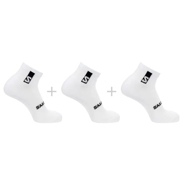 SALOMON Everyday Ankle 3-pack - White / White