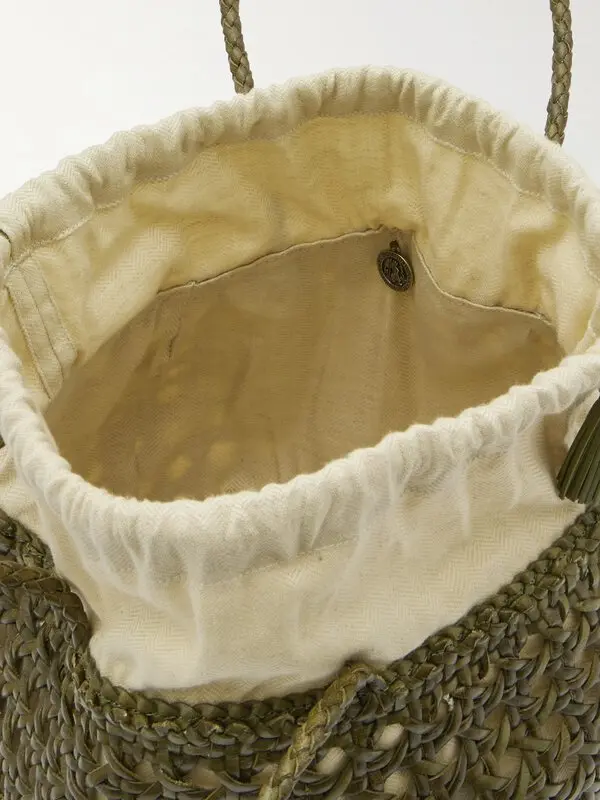 Dragon Diffusion Juventus Woven Leather Bucket Bag