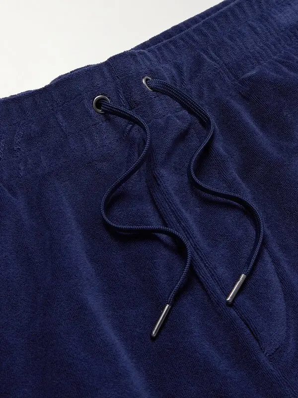 Polo Ralph Lauren Cotton-blend Terry Drawstring Shorts - Blue