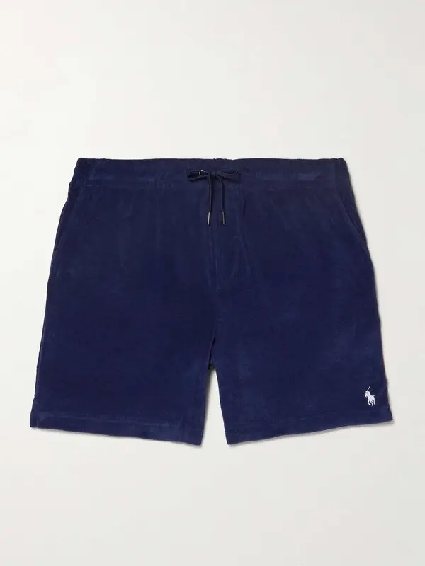 Polo Ralph Lauren Cotton-blend Terry Drawstring Shorts - Navy