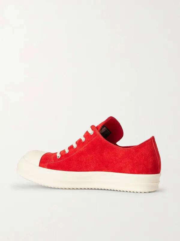 Rick Owens Extreme Low Suede Sneakers