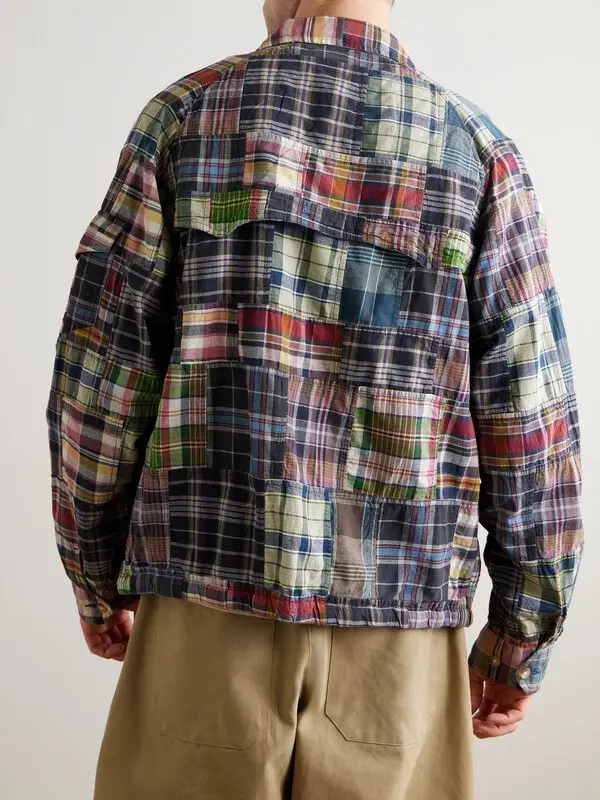Polo Ralph Lauren Patchwork Checked Cotton Blouson Jacket
