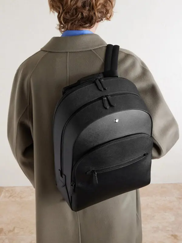 Montblanc Sartorial Large Cross-grain Leather Backpack