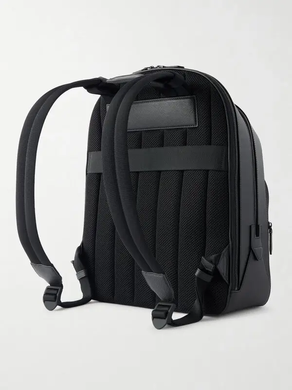 Montblanc Sartorial Large Cross-grain Leather Backpack