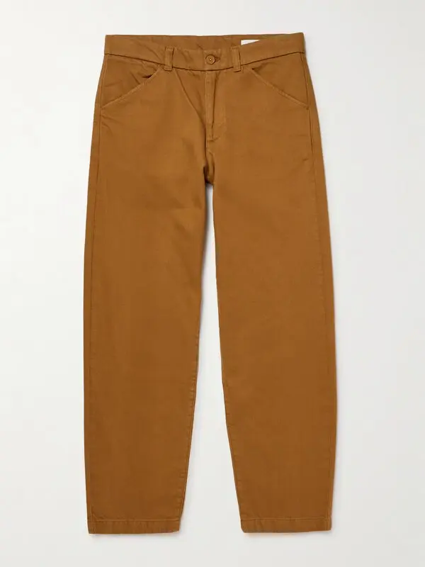 Nn07 Mylo 1874 Tapered Organic Cotton-twill Trousers