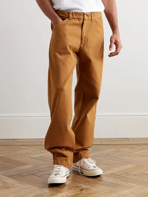 Nn07 Mylo 1874 Tapered Organic Cotton-twill Trousers