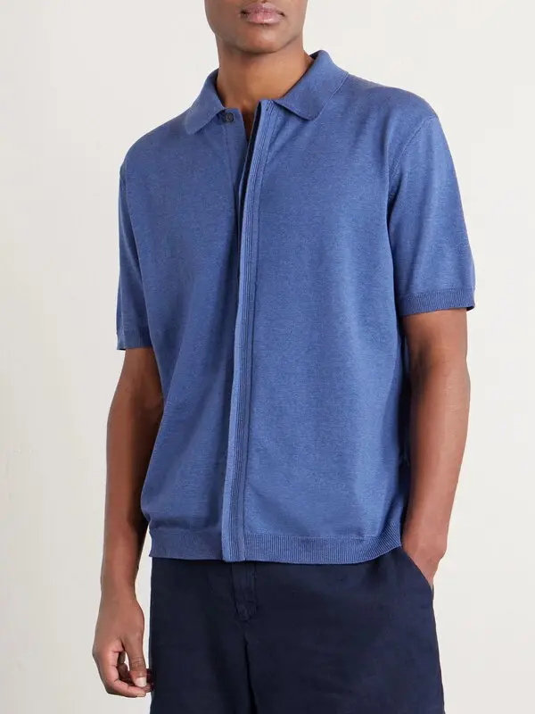 Mr P. Organic Cotton And Silk-blend Shirt