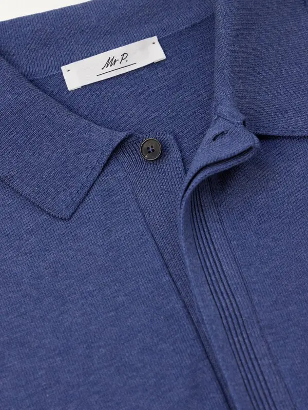 Mr P. Organic Cotton And Silk-blend Shirt