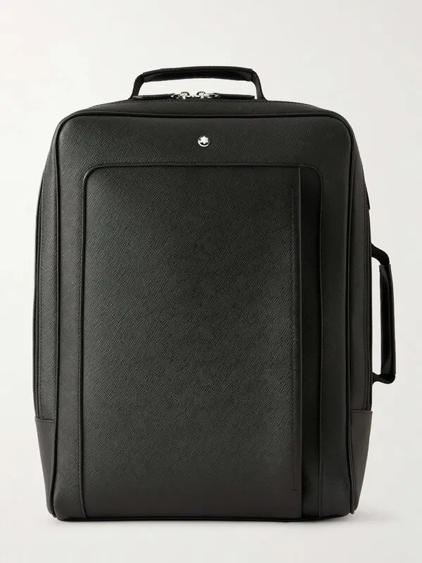 Montblanc Companion Cross-grain Leather Backpack - Black