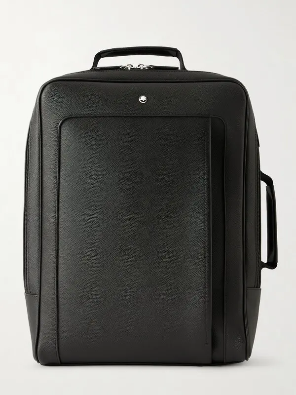Montblanc Cross-grain Leather Backpack