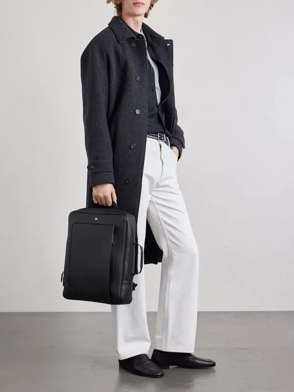 Montblanc Cross-grain Leather Backpack