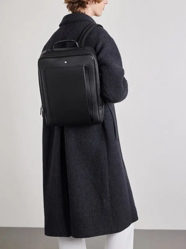 Montblanc Cross-grain Leather Backpack