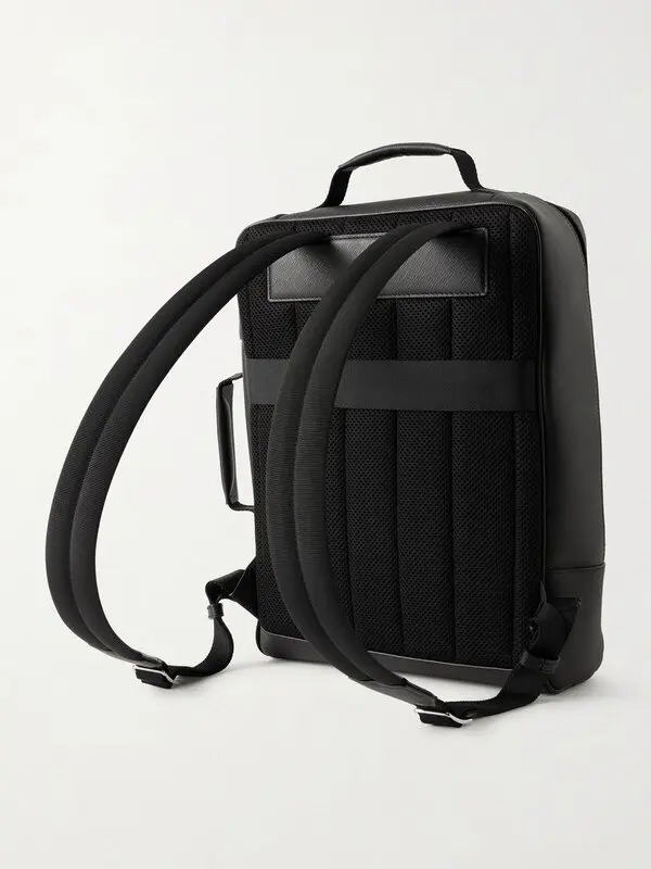 Montblanc Cross-grain Leather Backpack