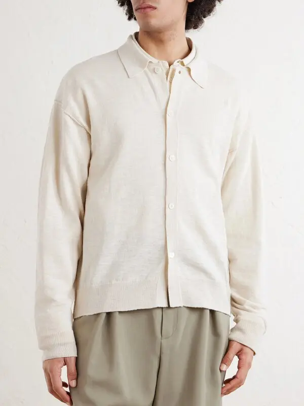 MFPEN Formal Cotton And Linen-blend Cardigan
