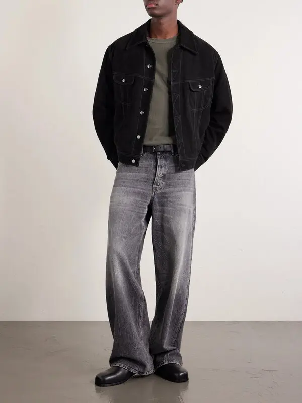 JAMES PERSE Garment-dyed Cotton-jersey T-shirt
