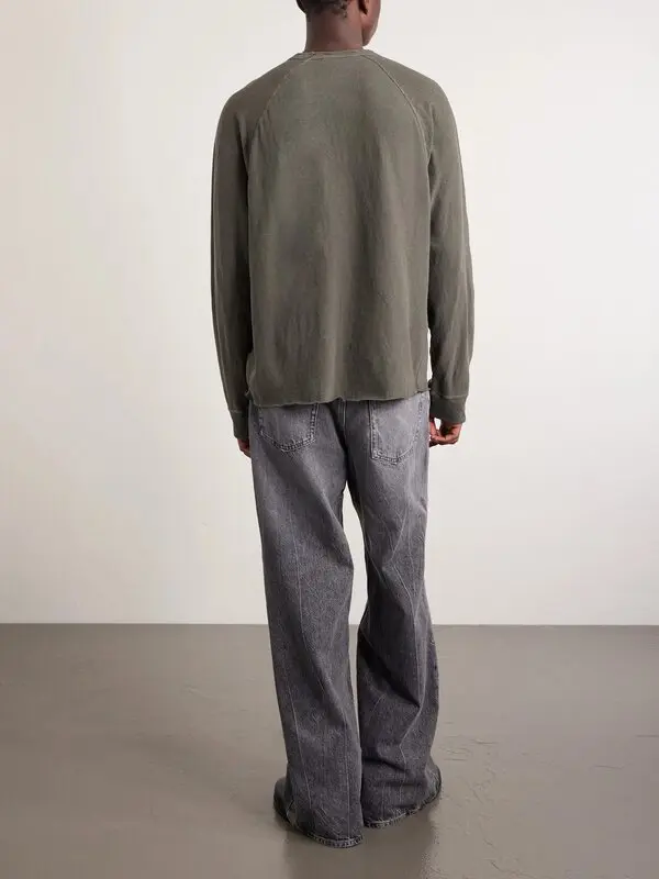 JAMES PERSE Garment-dyed Cotton-jersey T-shirt