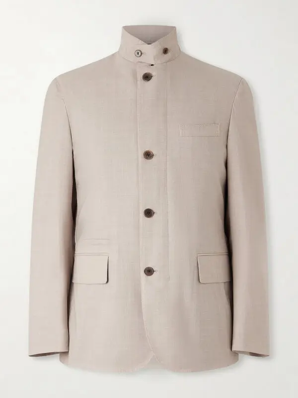 Dunhill Super 130s Wool Jacket - Gray