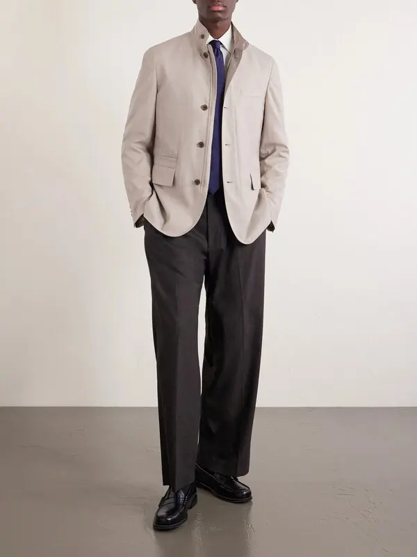 Dunhill Super 130s Wool Jacket - Gray