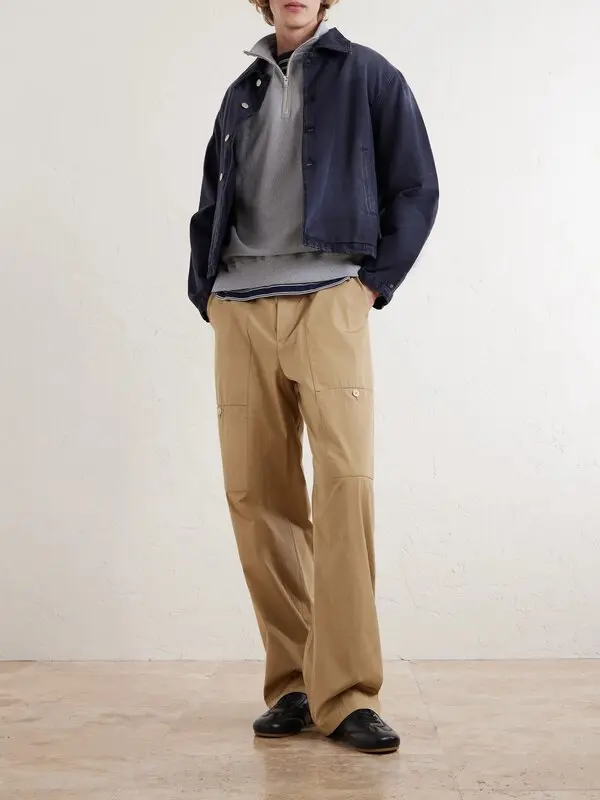 KAPTAIN SUNSHINE Suvin Cotton-jersey Half-zip Sweatshirt