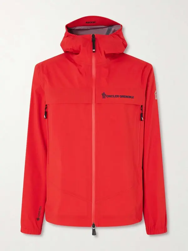 Moncler Shipton Packable Logo-appliquéd Gore-tex® Shell Hooded Jacket - Red