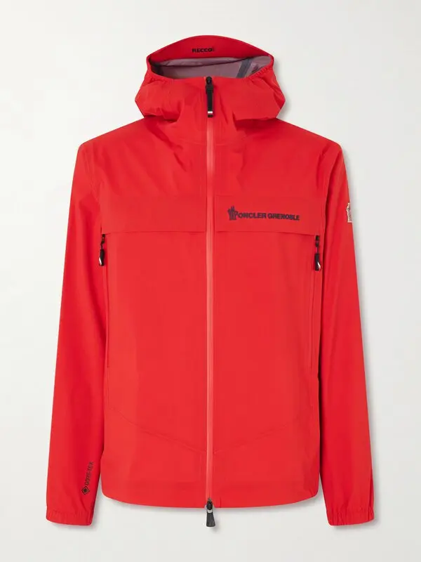 Moncler Shipton Packable Logo-appliquéd Gore-tex® Shell Hooded Jacket - Red