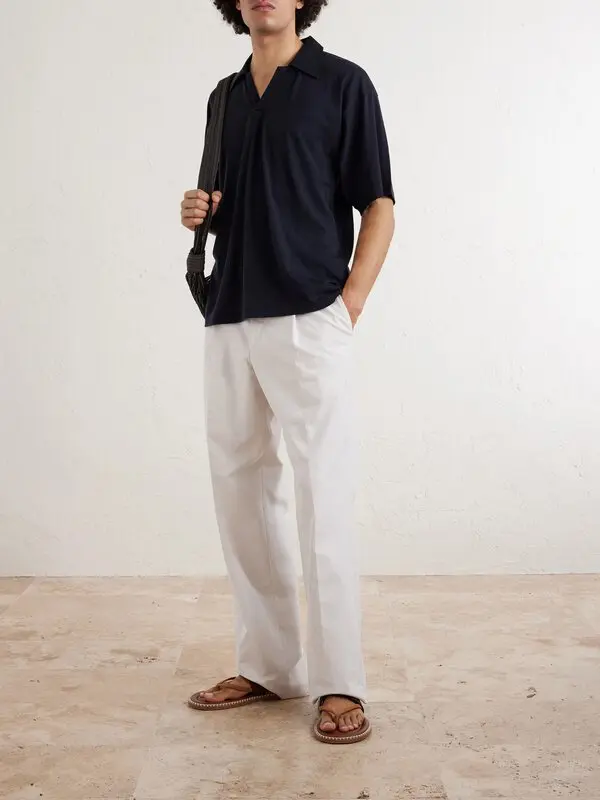KAPTAIN SUNSHINE Skipper Oversized Merino Wool Polo Shirt