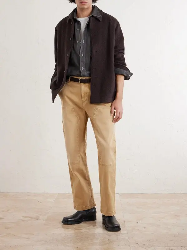 KAPTAIN SUNSHINE Work Suvin Cotton And Hemp-blend Shirt