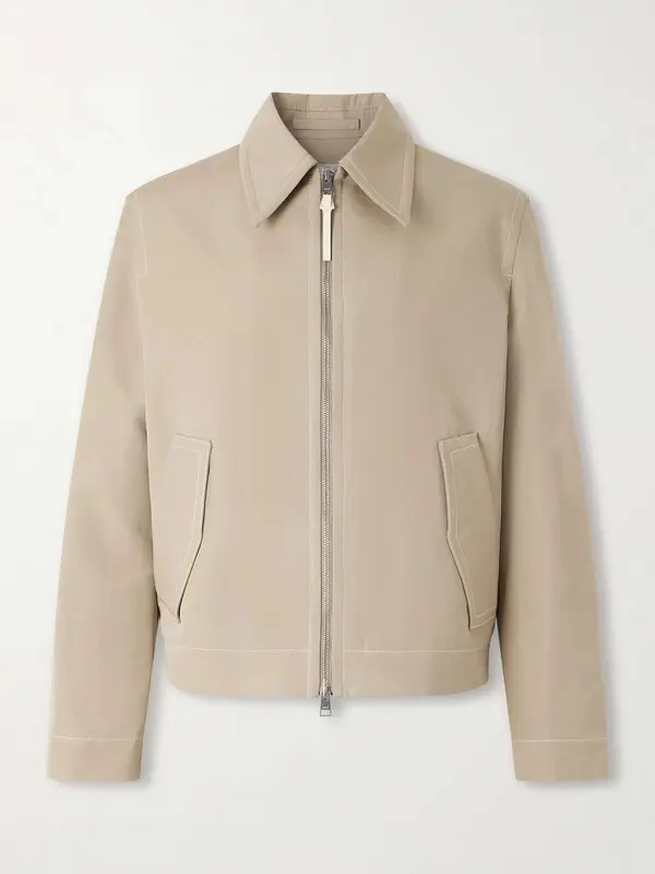 Ami Cropped Cotton-sateen Blouson Jacket