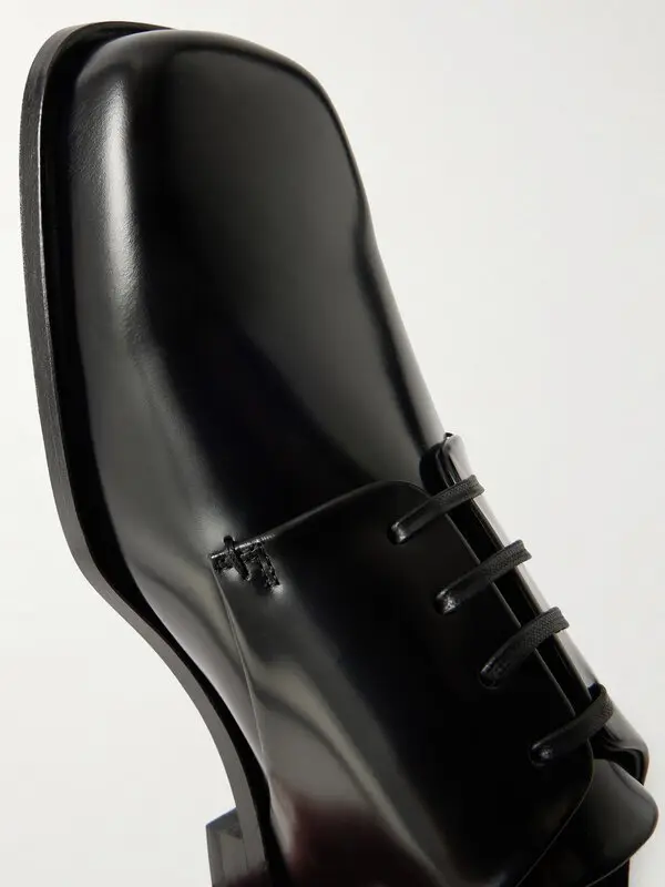 Ami Polished-leather Derby Shoes