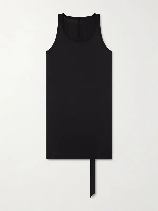 Rick Owens Organic Cotton-jersey Tank Top - Black