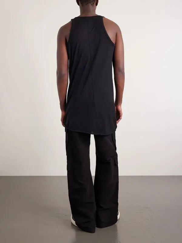 Rick Owens Organic Cotton-jersey Tank Top - Black