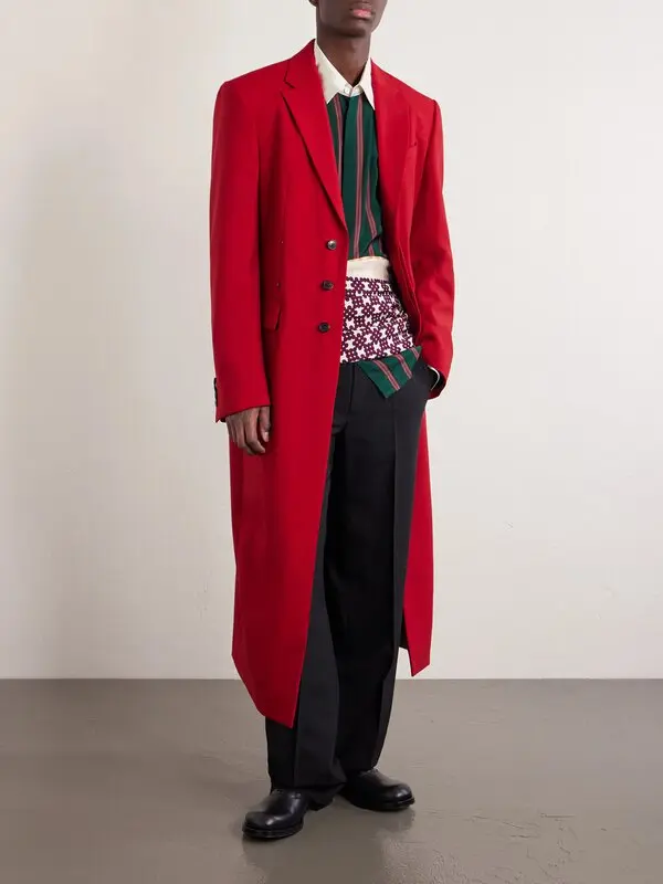 Dries Van Noten Wool Overcoat
