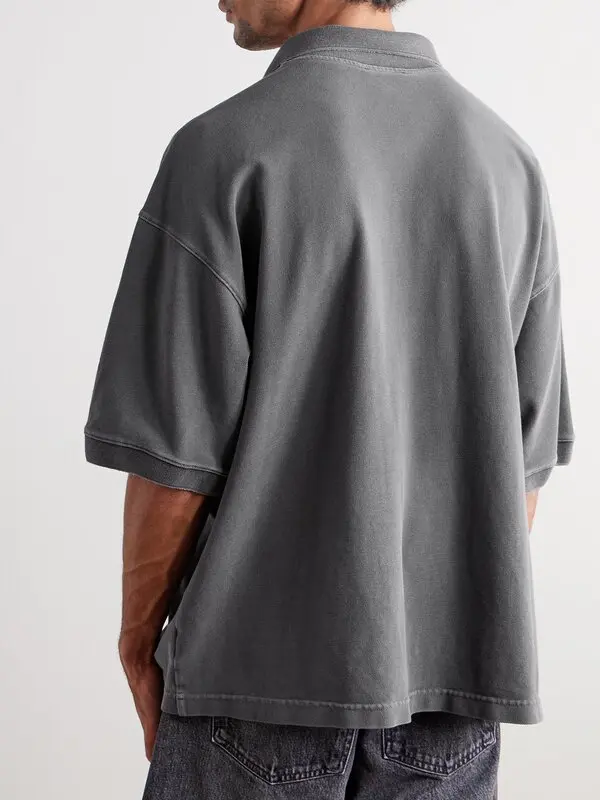 AGOLDE Curren Cotton-jersey Polo Shirt