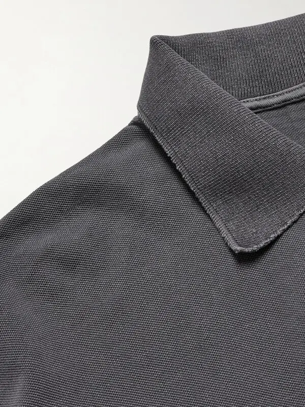 AGOLDE Curren Cotton-jersey Polo Shirt