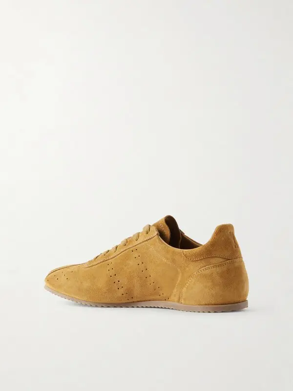 Ami Perforated Suede Sneakers