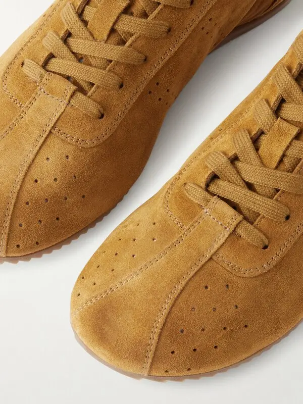 Ami Perforated Suede Sneakers