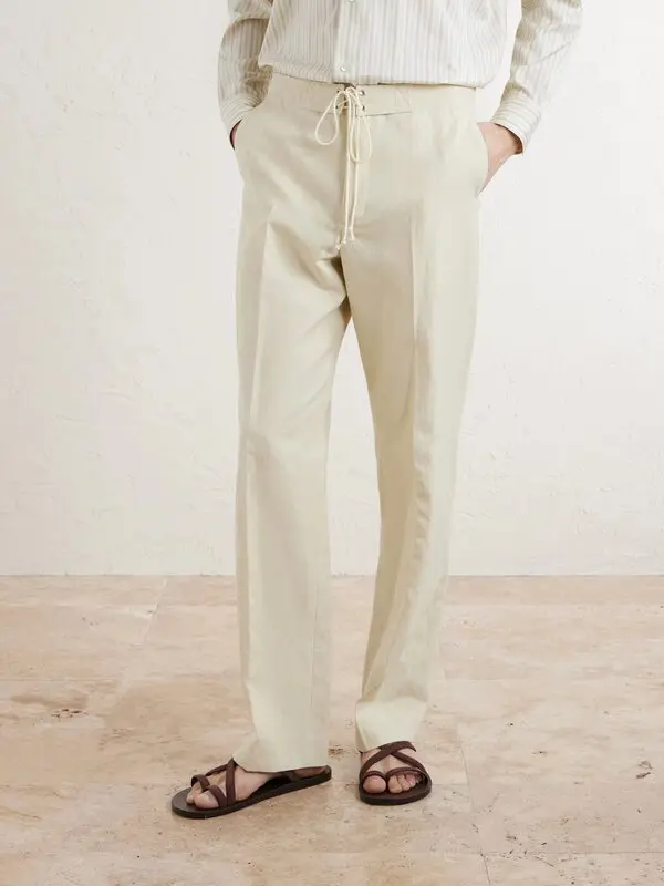 Auralee Straight-leg Oxford Trousers