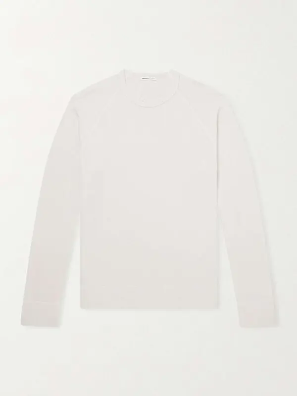 JAMES PERSE Supima Cotton-jersey Sweatshirt - Ecru