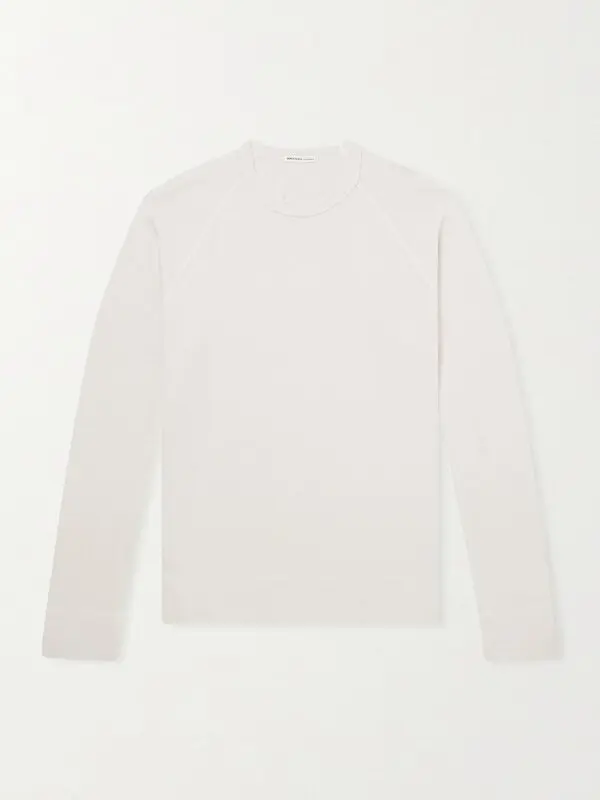 JAMES PERSE Supima Cotton-jersey Sweatshirt - Neutrals