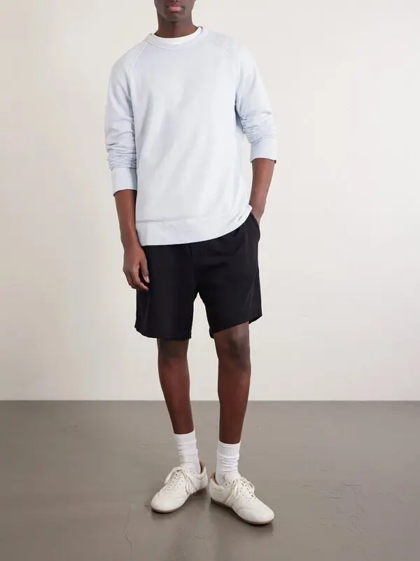 JAMES PERSE Supima Cotton-jersey Sweatshirt - Blue