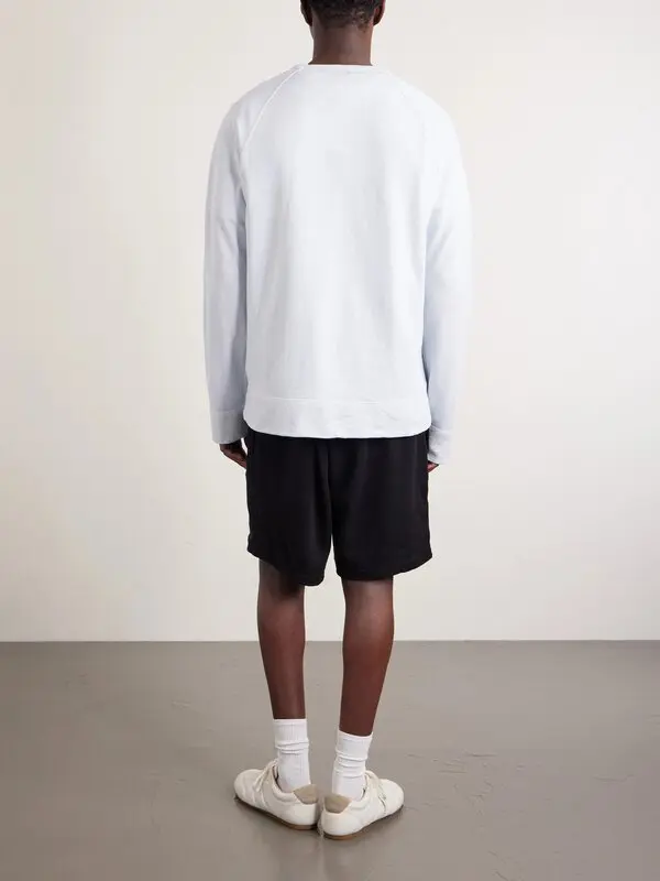 JAMES PERSE Supima Cotton-jersey Sweatshirt - Blue