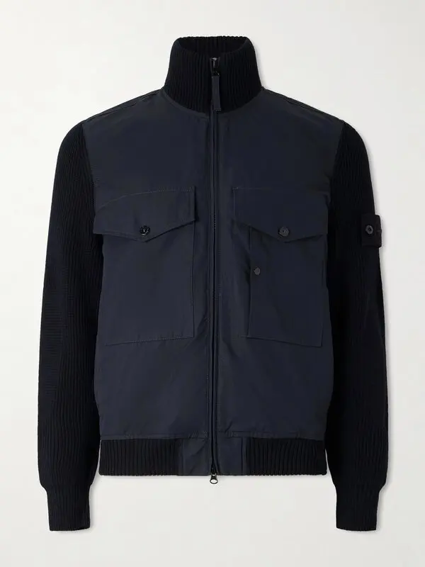 Stone Island Twisted Straight-leg Carpenter Jeans - Black