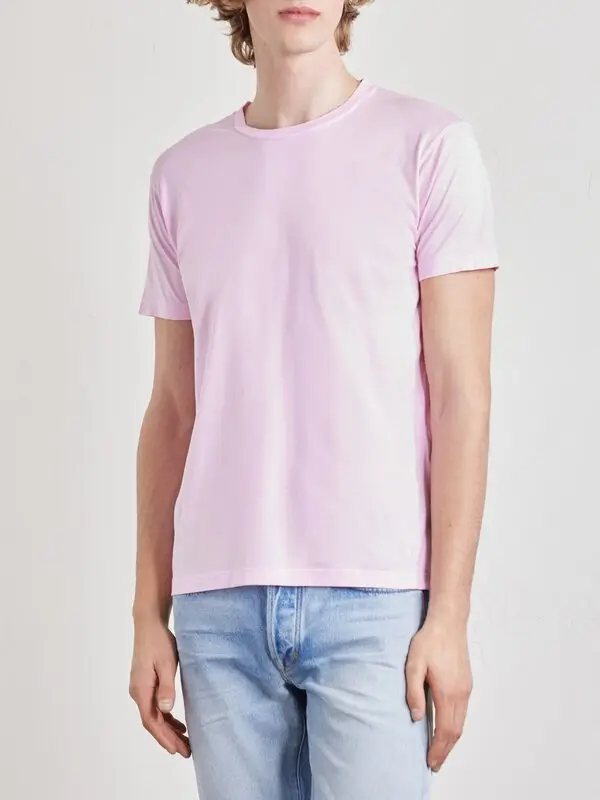 TOM FORD Slim-fit Logo-embroidered Cotton And Silk-blend Jersey T-shirt - Pink