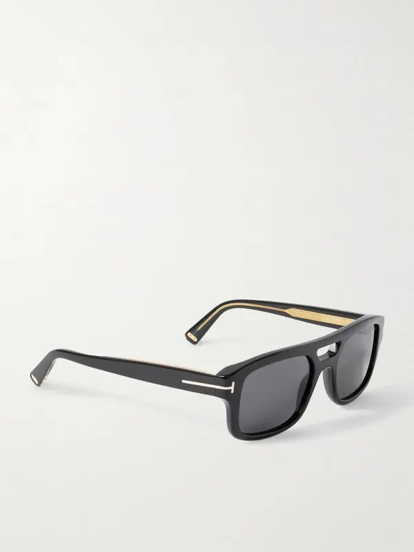 TOM FORD Navigator Aviator Sunglasses - Black