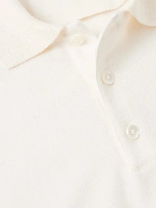 Zegna Cotton And Silk-blend Polo Shirt