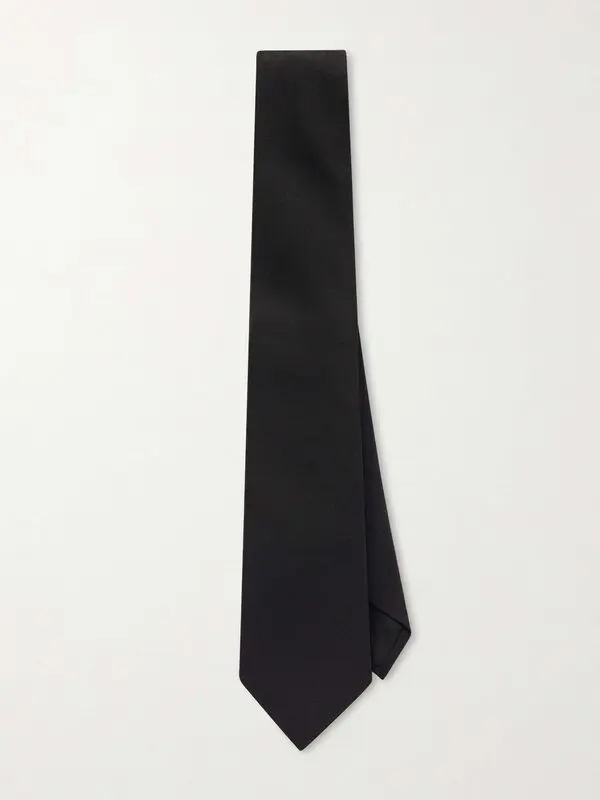 Gucci 7cm Logo-jacquard Cotton And Silk-blend Twill Tie - Black