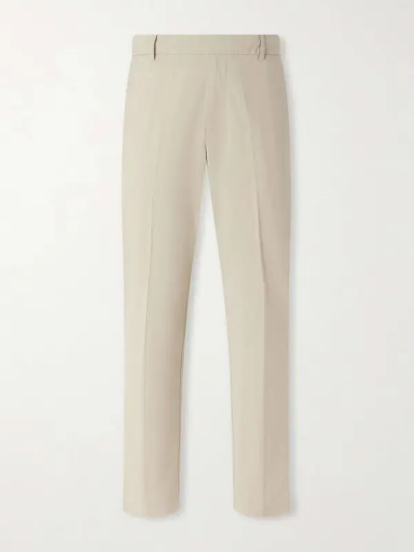 JAMES PERSE Golf Slim-fit Stretch Cotton-blend Trousers - Beige