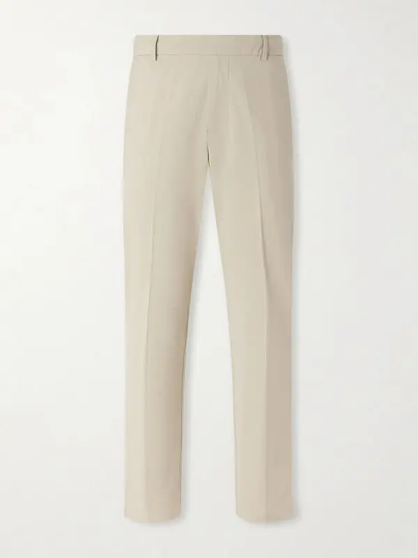 JAMES PERSE Golf Slim-fit Stretch Cotton-blend Trousers - Neutrals