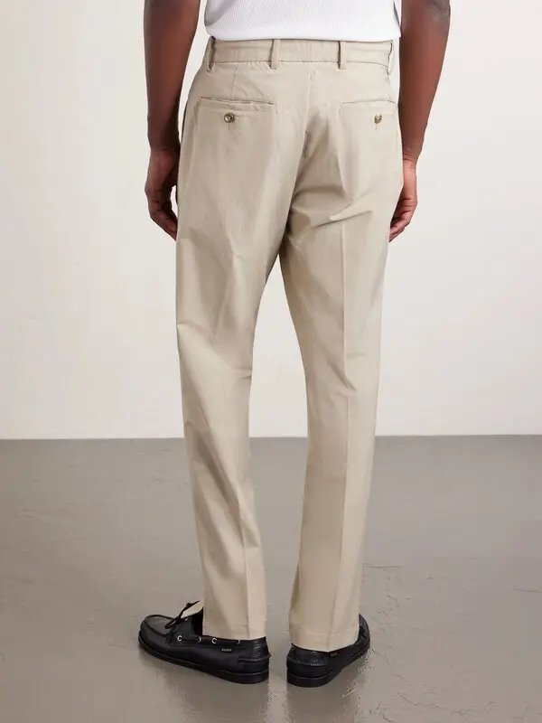 JAMES PERSE Golf Slim-fit Stretch Cotton-blend Trousers - Neutrals