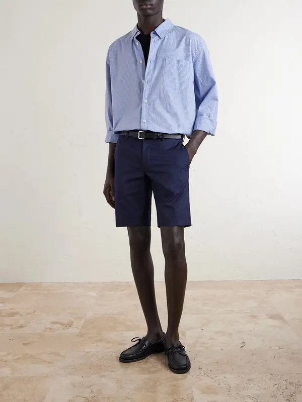 SLOWEAR Slim-fit Cotton-blend Gabardine Chino Shorts